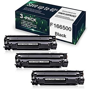 3-Pack Black F166500 Compatible Toner Cartridge Replacement for Canon F166500 Printer.