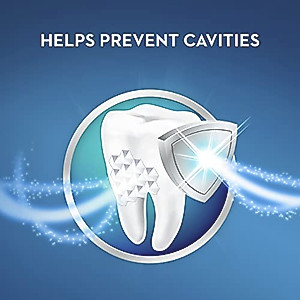 Crest 3D White Diamond Strong Mouthwash, Alcohol free, Fluoride Whitening, Clean Mint, 473 mL (16 fl oz), 4 Count