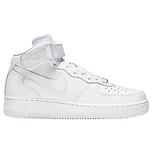 Nike Womens WMNS Air Force 1 '07 Mid DD9625 100 - Size 10W White/White-White