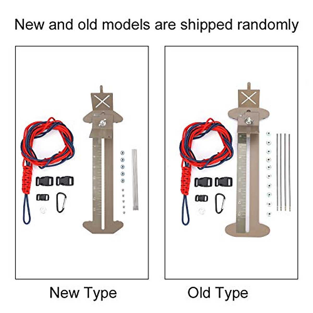 Weojeviy Paracord Bracelet Kit and Jig Set, Adjustable Steel Frame with Hanks Free Buckles