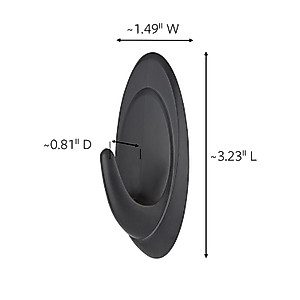 Command 17086S-AW-E Outdoor Terrace, Medium, Slate, 2-Hooks (17086S-AWES), 0, 2 Count