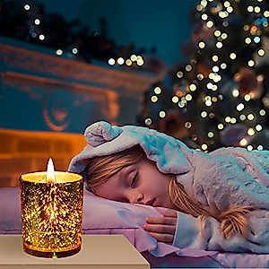 SUNBABY Candles for Home Scented Lavender Eucalyptus:Valentines Day Decor Candles Gifts for Women 100% Nature Soy Wax Scented Candles Vanilla Aromatherapy Fall ,Gold Jar Candle Up to 30 Hour Burn