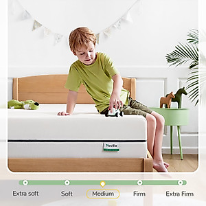 Novilla Twin Mattress, 12 Inch Memory Foam Mattress for Pressure Relief & Comfort Sleep, Medium Firm Feel with Motion Isolating, Twin Mattress in a Box, White