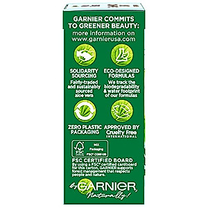 Garnier Haircare Whole Blends Hydrating Shampoo Bar for Normal Hair, Zero Plastic Packaging, Free of Preservatives, Sulfates, Silicones, Soap & Dye, with Coconut Oil & Aloe Vera, 2 Oz