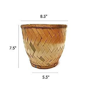 Sticky Rice Steamer Basket Size 8.5 inches With Bottom Plate (Only Basket)