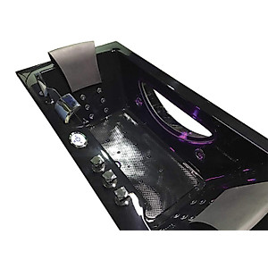 Whirlpool bathtub hydrotherapy black hot tub double pump with 24 jets HYPNOTIC