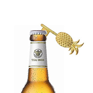 ARFUKA Bottle Opener Stainless Steel Beer Bottle Opener Pineapple Shaped Soda Beverage Beer Bottle Opener Women Men Gift for Wedding Christmas and Birthday