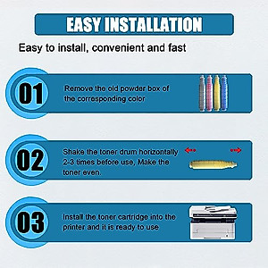 RIOMAN TN617 Toner Cartridge Compatible with Chip Replacement for Konica Minolta High Yield Compatible for Konica Minolta Bizhub C70HC C65HC Toner Printers 1 Cyan Pack