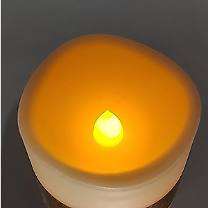 Sacred Heart Jesus Flameless LED Devotional Prayer Candle Religious Gold Foil Decoration for Home, Office, or Place Workship