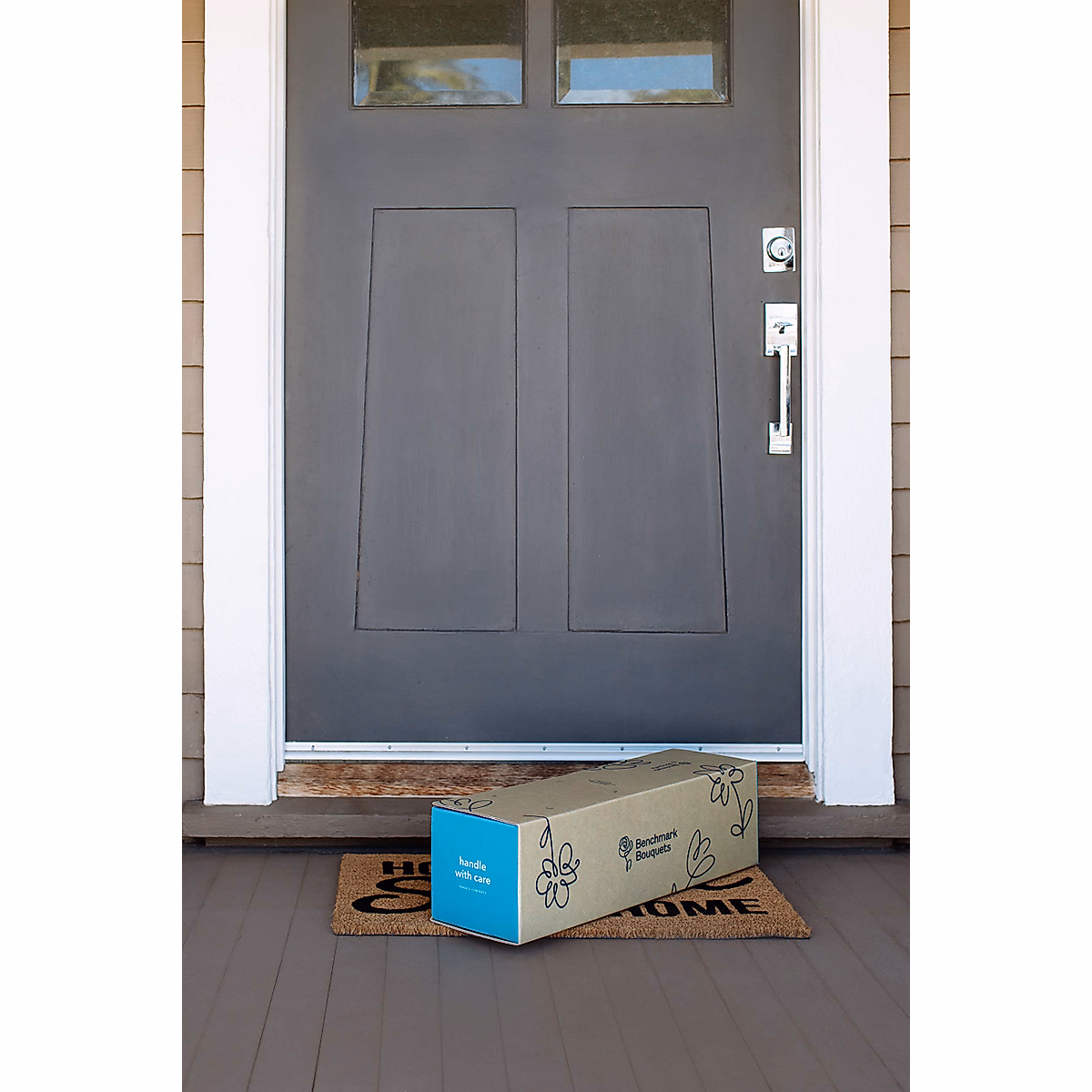 Benchmark Bouquets - 16 Stem Chrysanthemum Daisies (Glass Vase Included) – Fresh Flowers for Delivery - Gift for Easter, Mother’s Day, Birthday, Anniversary, Sympathy, Get Well, Congratulations