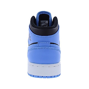 Jordan Boy's Air 1 Mid (Big Kid) University Blue/Black/White 5.5 Big Kid M