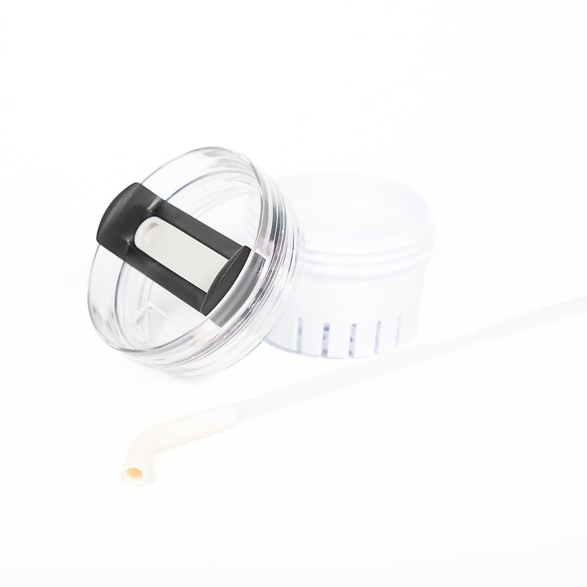 PURE HEARTH EcoFuse Tumbler with Handle and Straw 40 oz | Twist on 3 Way Lid | Double Wall Vacuum Insulated Stainless Steel Cup for Travel | Infusion Filter | Keep Hot and Cold | BPA Free (Black)