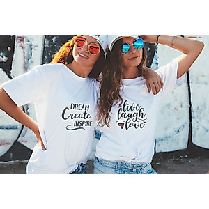 20 Piece Inspirational Word Stencil Set, Stencils for Painting on Wood, Canvas - Quotes Include Dream, Faith Hope Love - Stencils for Crafts Reusable – Art Stencils for Drawing & Signs - 8 Inch