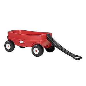 Little Tikes Lil' Wagon – Red And Black, Indoor and Outdoor Play, Easy Assembly, Made Of Tough Plastic Inside and Out, Handle Folds For Easy Storage | Kids 18