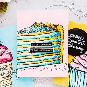 COLORADO CRAFT COMPANY Colorado Clear Stamp Bday, Birthday Cake-Big & Bold