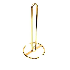 Winmien Magnetic Paper Towel Holder Countertop, Kitchen Standing Paper Towel Roll Holder for Bathroom Kitchen Organization and Storage, Standard or Jumbo-Sized Roll Holder (Gold)