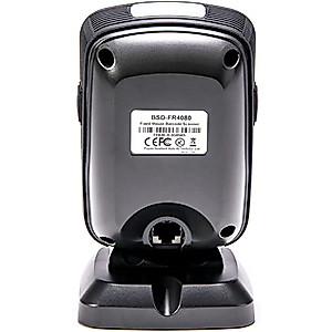 Star Micronics BSD-FR4080 Desktop USB 1D/2D Barcode Scanner Compatible with mC-Print and mPOP, Black