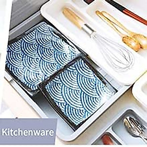 MDHAND Kitchen Drawer Organizer - Expandable Silverware Organizer/Utensil Holder and Cutlery Tray with Drawer Dividers for Flatware and Kitchen Utensils