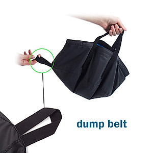 HipierFx 10L Collapsible Bucket Compact Portable Folding Water Container Wash Basin Lightweight & Durable for Outdoor Traveling Hiking Fishing Gardening Camping