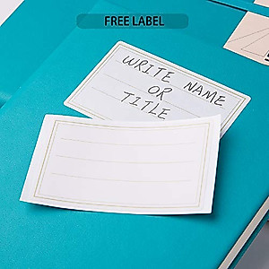 Artfan Bullet Dotted Journal Notebook - Dotted Grid Hard Cover Notebook, Index & Numbered Pages with Label, 5.25" x 8.25", Thick Paper with Inner Pocket & 2 Bookmarks, Faux Leather - Teal