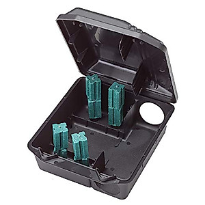Tomcat Rodent Station, Includes 1 Rodent Station with 4 Bait Securing Rods and 1 Security Key - Fits Rat or Mouse Sized Traps (Baits & Traps Sold Separately) - Use Indoors or Outdoors