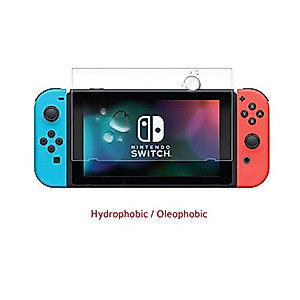 Snakebyte Tough Kit - Accessory Set Including Rubber Hard Case H9 Glass Protector Cleaning Cloth Thumb Grips Game Hard Case for Nintendo Switch - Black - Nintendo Switch