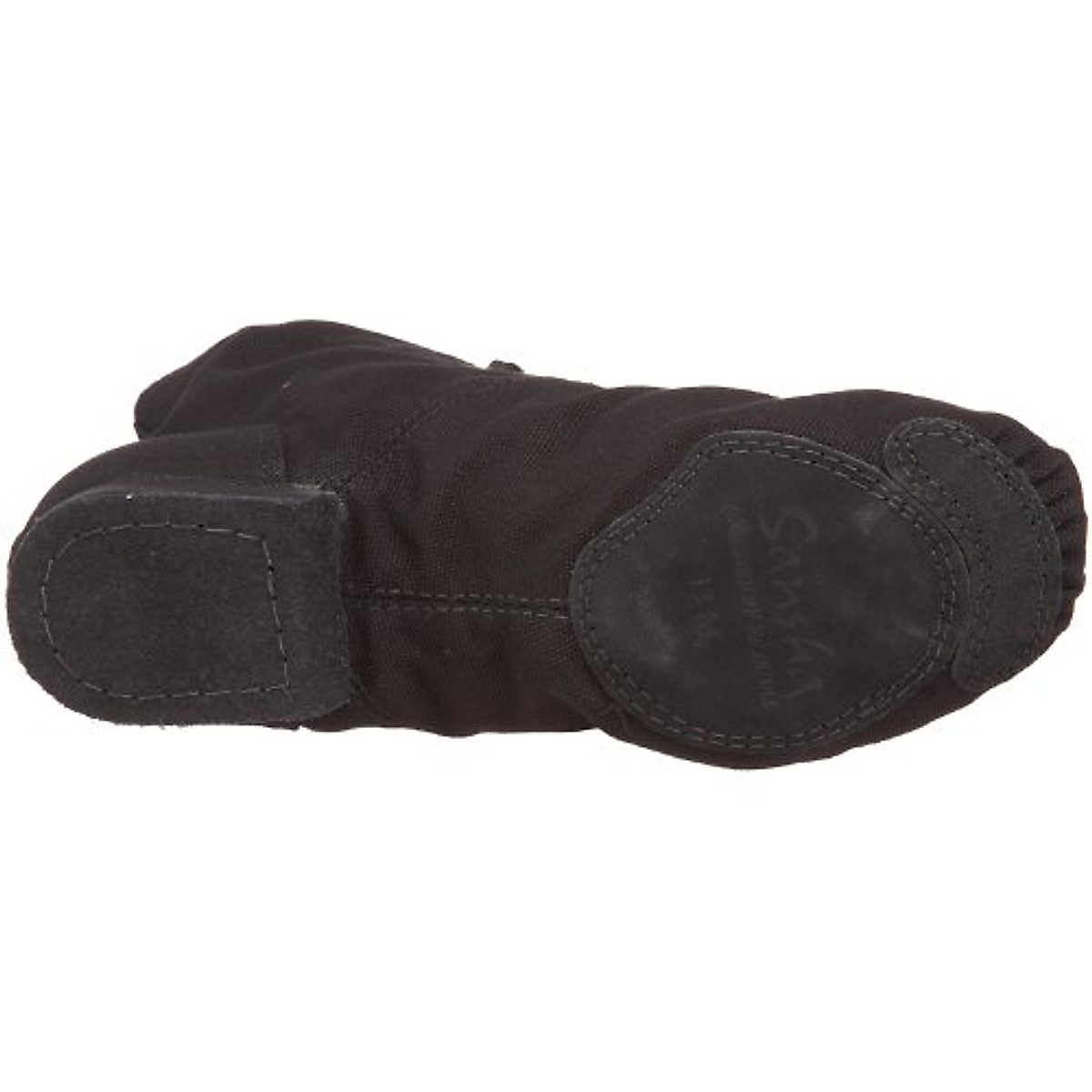 Sansha Soho Lace-Up Jazz Shoe,Black,5 M US Women's