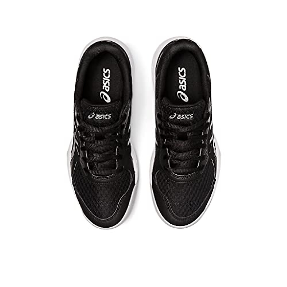 ASICS Women's Upcourt 5 Volleyball Shoes, 8, Black/Pure Silver