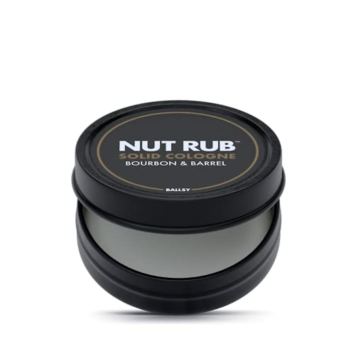 Ballsy Body & Ball Rub, Cologne for Everywhere, with Beeswax, Coconut and Sunflower Seed Oil, Bourbon & Barrel .85 oz