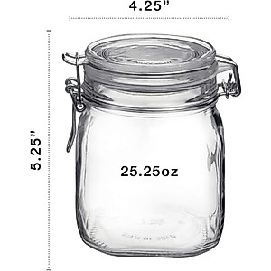 Bormioli Rocco 149280M04321991 food container, 25.25 oz, Clear