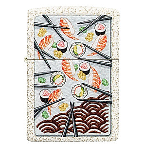 Zippo Sushi Design Mercury Glass Pocket Lighter
