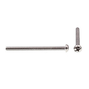 Prime-Line 9004483 Machine Screw, Round Head, Slotted/Phillips Combo, #10-32 X 2-1/2 in, Grade 18-8 Stainless Steel, Pack of 50