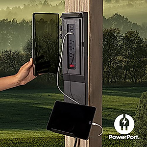 Backyard Discovery 14x10 Fairhaven Pergola, Rustic Finish, Nordic Spruce Lumber, Support Winds Up to 100 MPH, Powerport USB and Electrical Outlet, Backyard, Garden