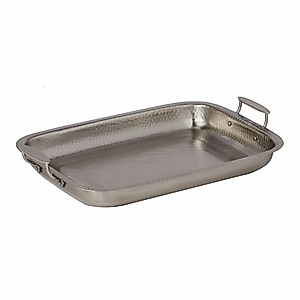 American Metalcraft THRC21 Hammered Stainless Steel Serving Pan, Rectangular, 21-Inches