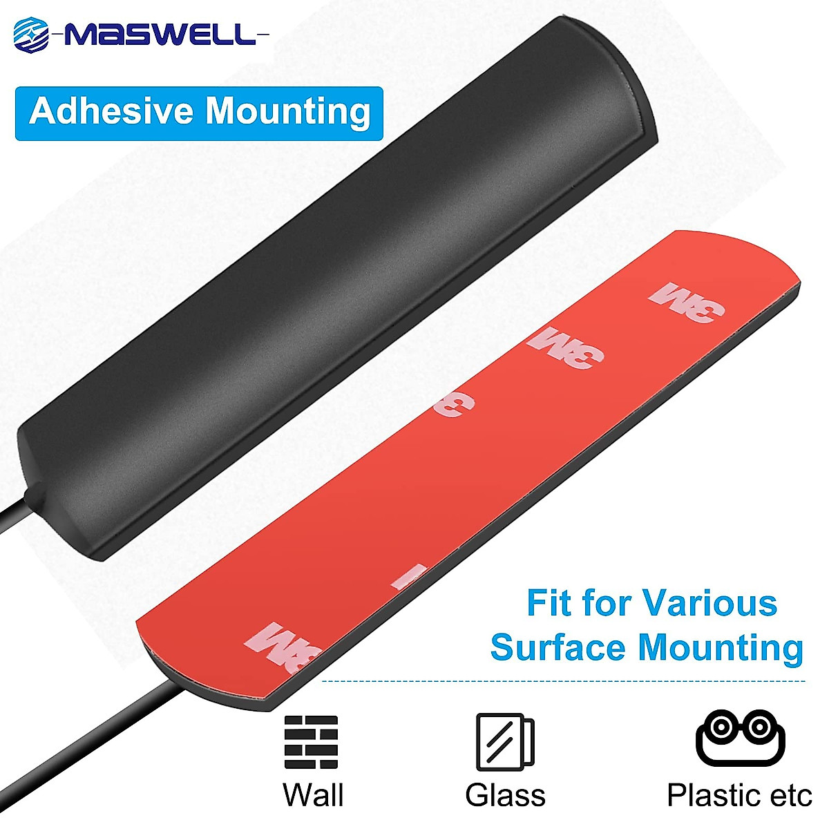 WiFi Antenna WiFi, WiMAX and Bluetooth Rectangular Shape Adhesive Mount