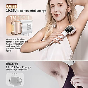 IPL Laser Hair Removal for Women and Men, At-home Permanent Hair Removal Device 999999 Flashes Hair Remover for Whole Body Use