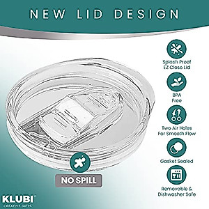 KLUBI New Mom Gifts 2023 MILF - 12oz Wine/Coffee Tumbler/Mug - Funny Gift Idea for First Time Mom, Women, Basket, Mommy, Pregnancy, Push, Baby Shower Gifts, Glass, Mom to Be, Mothers Day