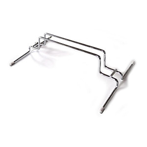 Cozy Products Cozy Legs Flat Panel Heater Stand, Desk Heater Metal Stand with Rubber Feet, Portable Heater Stand, 8" D x 18" W x 4.98" H, Silver, CLS