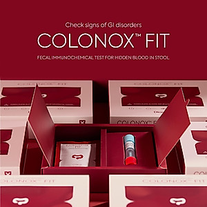 COLONOX at-Home Colon Screening Test Kit – Easy to Use Fecal Occult Blood (FIT or FOB) Colon Test for Early Detection (1 Test)