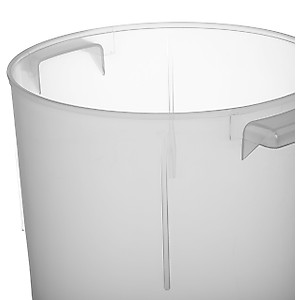Carlisle FoodService Products Bain Marie Round Food Storage Container for Kitchens, Restaurants, Catering, Plastic, 8 Quarts, Clear