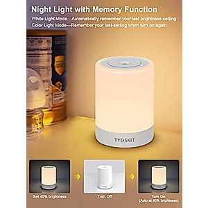YYDSKIT Nursery Night Light for Kids Color Changing Rechargeable Touch Lamp for Newborn Baby Nursery Lamp Lasting Up to 100Hours Bedside Nightlight