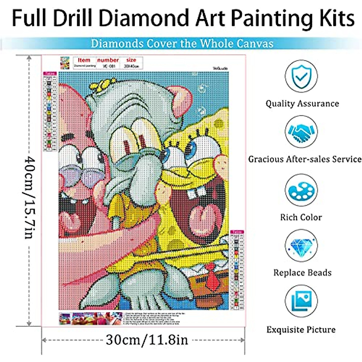 GemZono Diamond Painting Kits for Adults DIY 5D Diamond Art Paint with Round Diamonds Dots for Home Wall Decor Gifts(12x16inch/30×40cm)