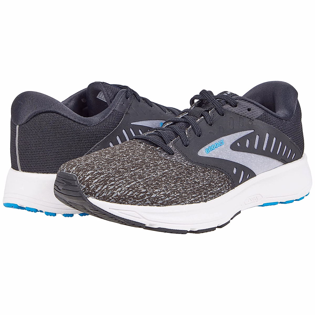 Brooks Range 2 Black/White/Vivid Blue 8 B (M)