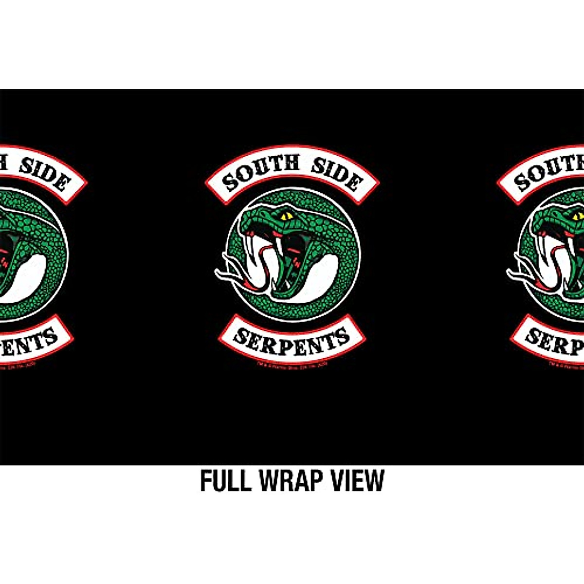 Riverdale OFFICIAL Riverdale South Side Serpents Pattern 18 oz Insulated Water Bottle, Leak Resistant, Vacuum Insulated Stainless Steel with 2-in-1 Loop Cap