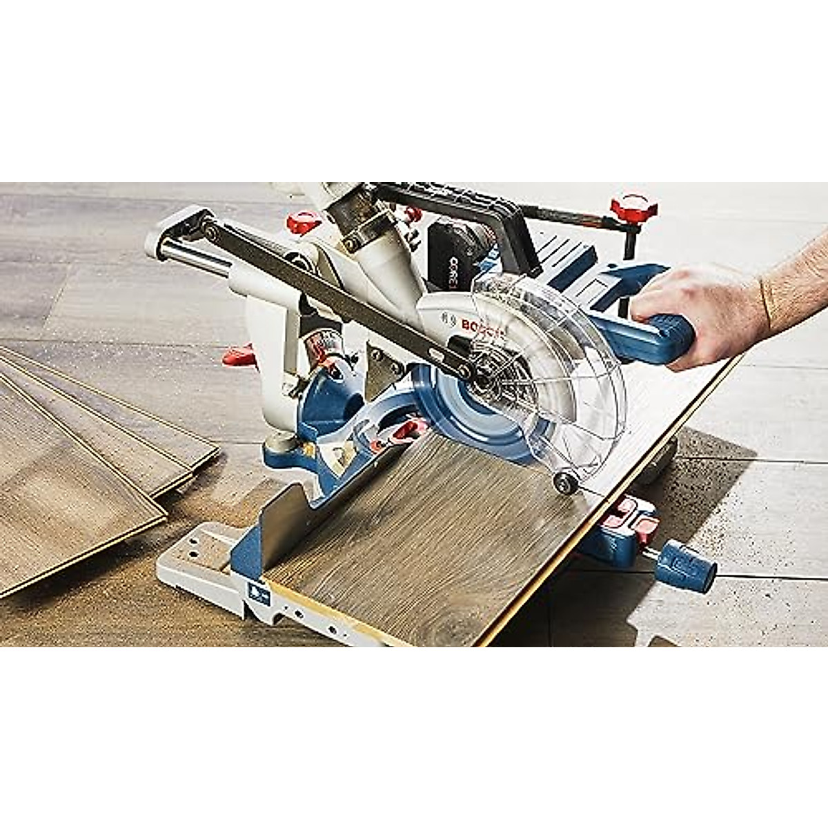 BOSCH GCM18V-07SN14 PROFACTOR™ 18V 7-1/4 In. Single-Bevel Slide Miter Saw Kit with (1) CORE18V 8 Ah High Power Battery