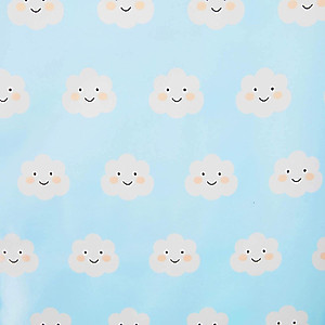 Sparkle and Bash Baby Shower Wrapping Paper, Double-Sided with Cut Lines, 30 In x 16 Ft (3 Rolls)