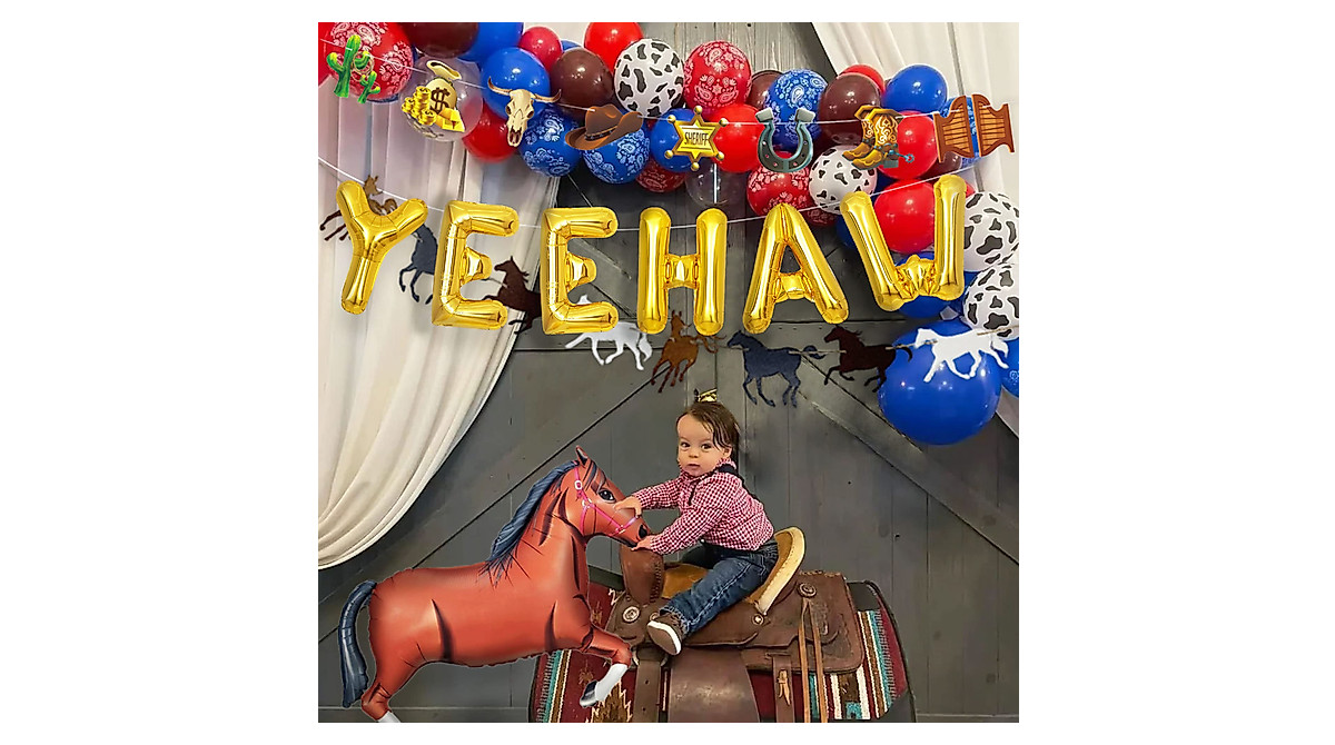 Yee Haw Balloons for Western Party & Birthdays
