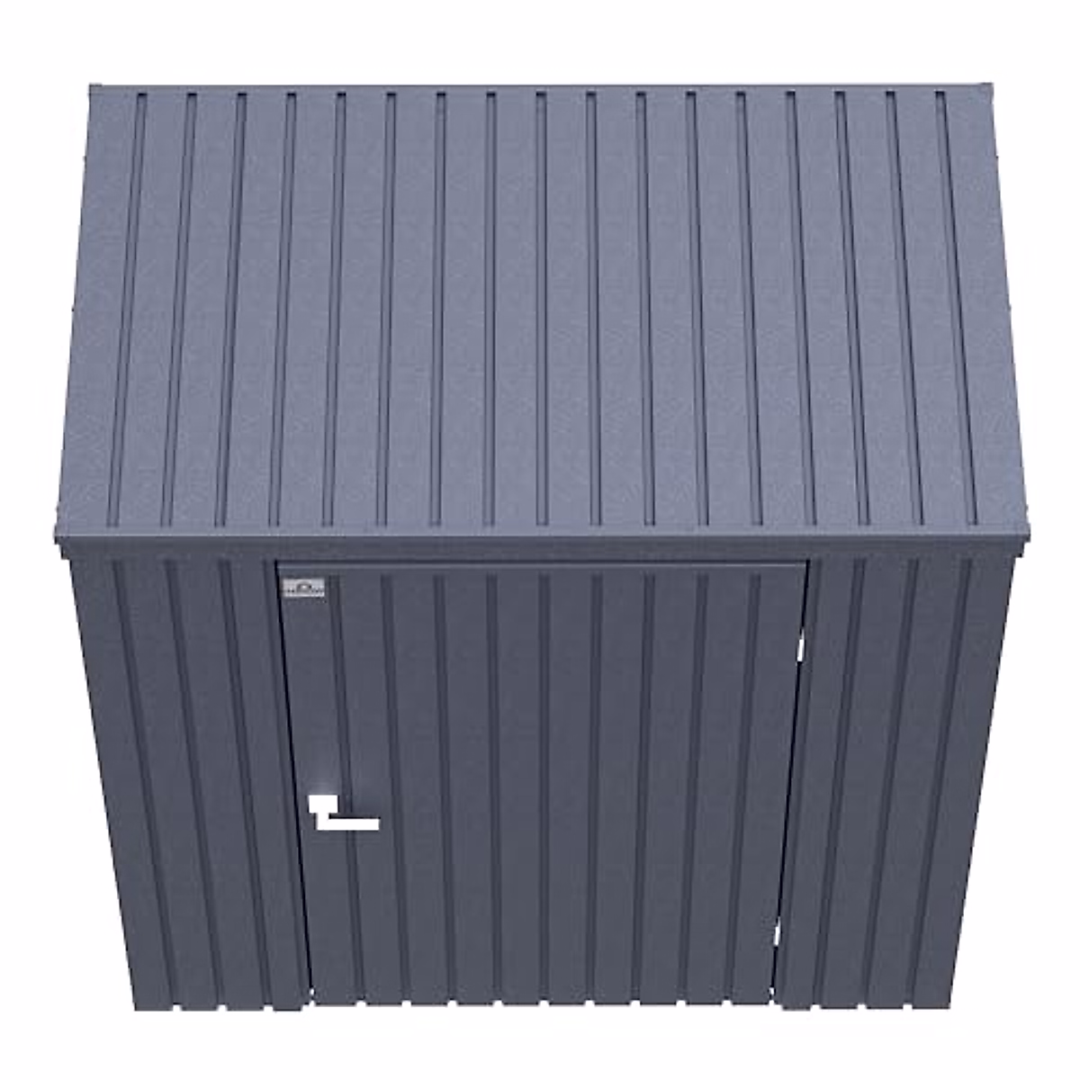 Arrow Shed Elite 6' x 4' Outdoor Lockable Steel Storage Shed Building with Pent Roof, Anthracite