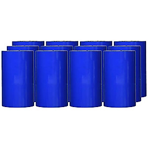 Brother 110mm (4.33") Wide TT Wax/Resin Ribbon, Black, 1” Core w Notch, 300m/Roll, 12 Rolls/Unit