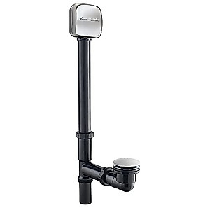 American Standard 2390202.021 Princeton 60x30-inch Apron-Front Bathtub Left Hand Drain in Bone with Deep Soak Drain in Chrome